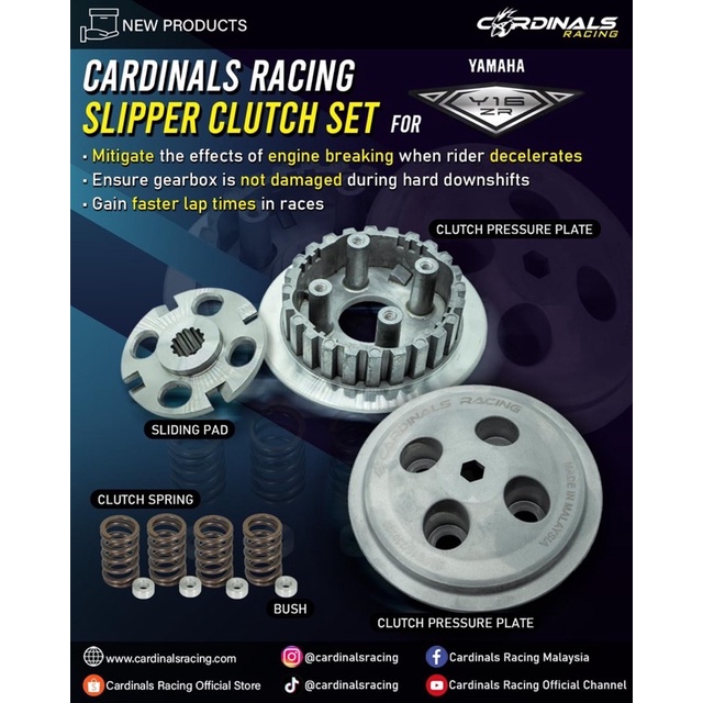 CARDINALS RACING SLIPPER CLUTCH SET - Y16ZR / Y15ZR / RS150 presyo ₱2,657