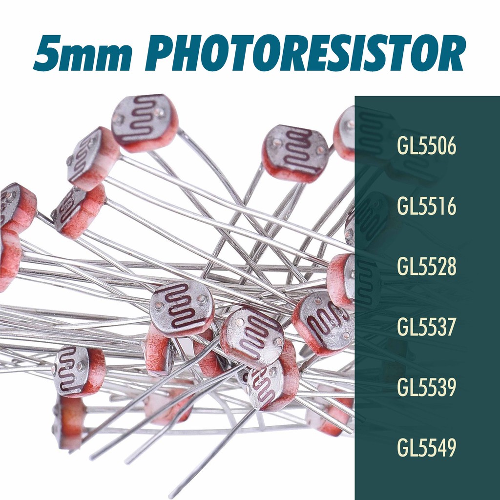 5mm LDR GL5506 GL5516 GL5528 GL5537 GL5539 GL5549 Light Dependent ...