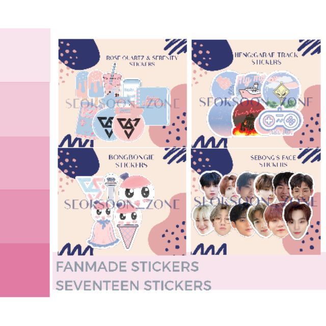SEVENTEEN STICKERS (FANMADE) | Shopee Philippines