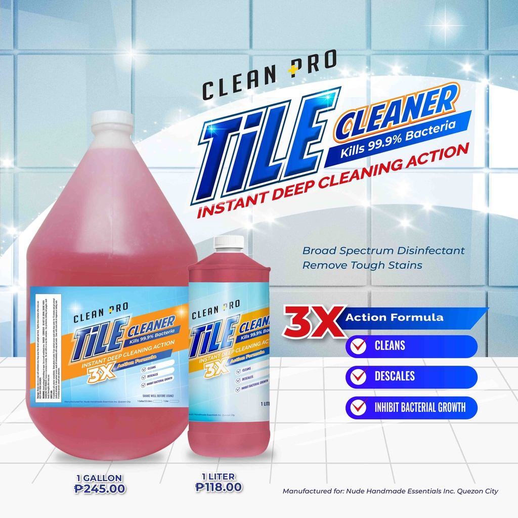 Clean Pro Tile Cleaner 1 Liter | Shopee Philippines