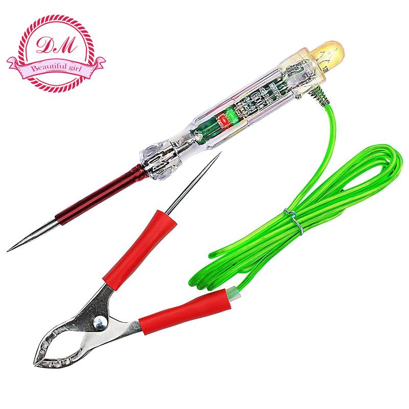 Automotive LED Circuit Tester 6-24V Test Light with Dual Probes 47 Inch ...