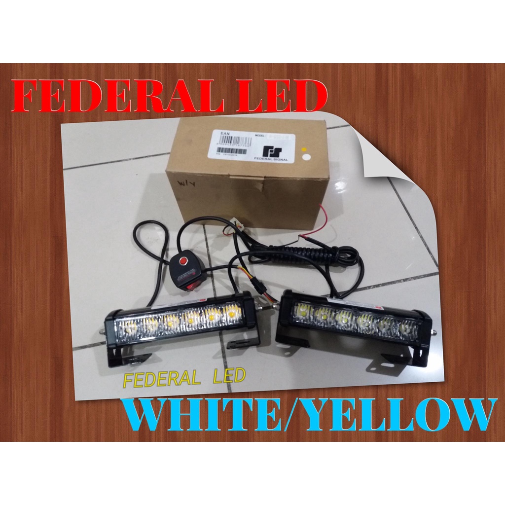 FEDERAL LED - WHITE /YELOW-WHITE | Shopee Philippines