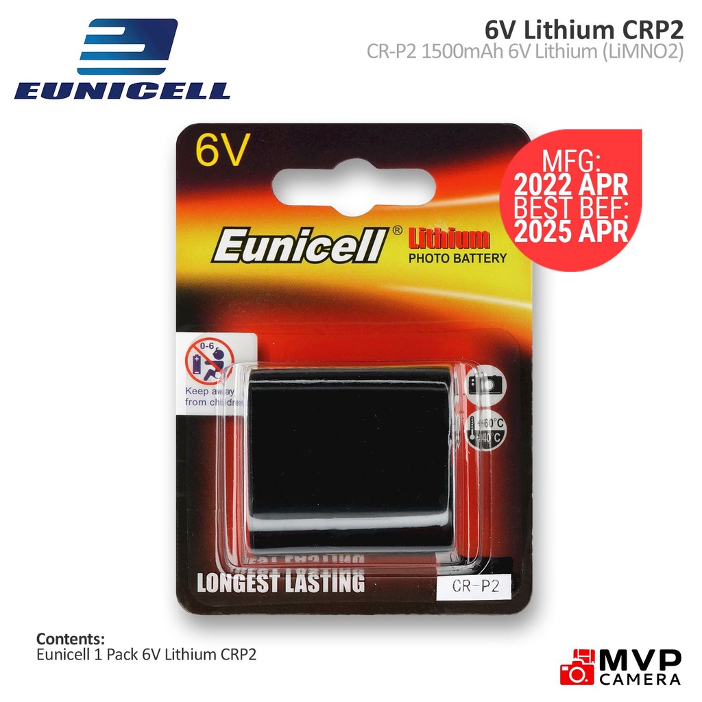 CR-P2 EUNICELL CRP2 6V Lithium Battery MVP CAMERA | Shopee Philippines