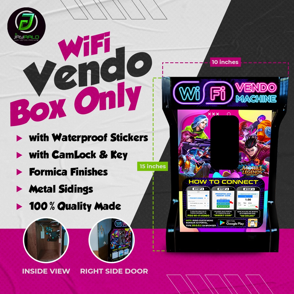 WiFi Vend0 BOX ONLY with STICKERS (No Accessories) | Shopee Philippines