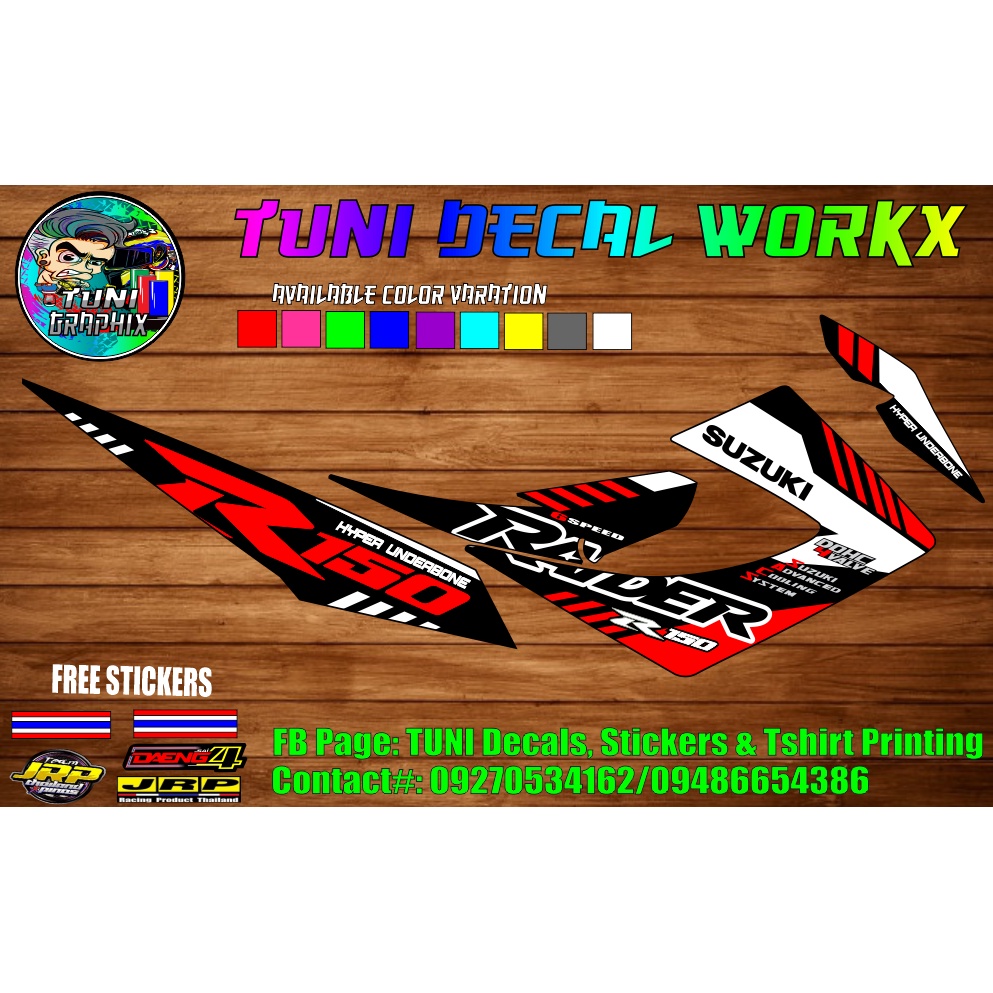 Suzuki Raider 150 Carb ( Decals With Freebies ) | Shopee Philippines