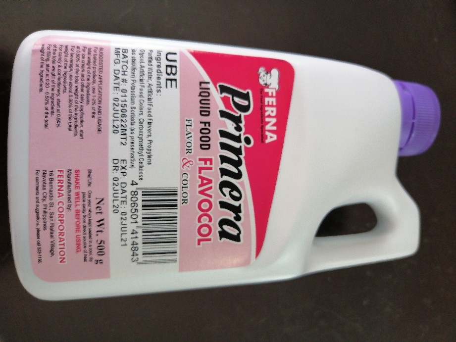 Ferna Ube Liquid food color and Flavor 500g | Shopee Philippines