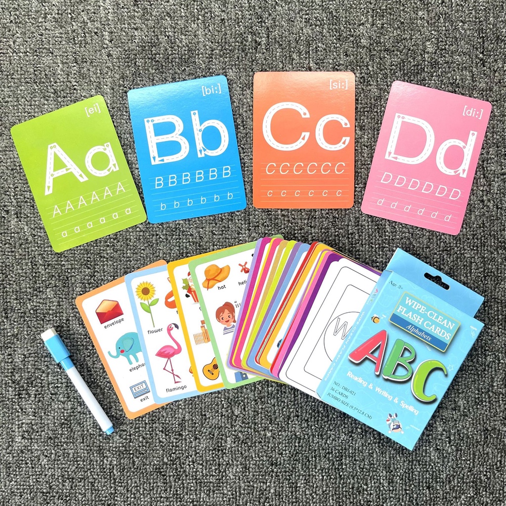 Flash Cards Educational Preschool Learn English Word Cards Children ...