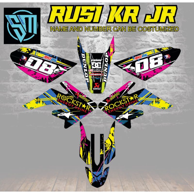 Rusi KR Jr full body decals | Shopee Philippines