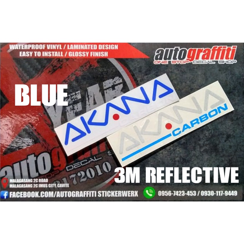 Akana Carbon Cutout Stickers size of (4"x1") | Shopee Philippines