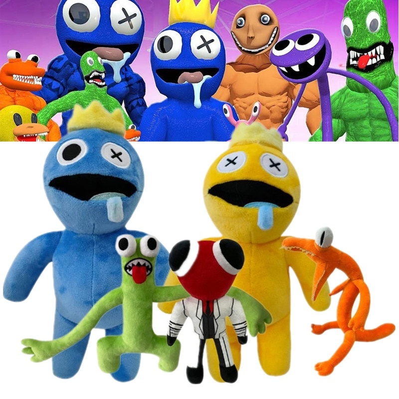 30cm Rainbow Friends Plush Toy Cartoon Game Character Doll Kawaii Blue ...