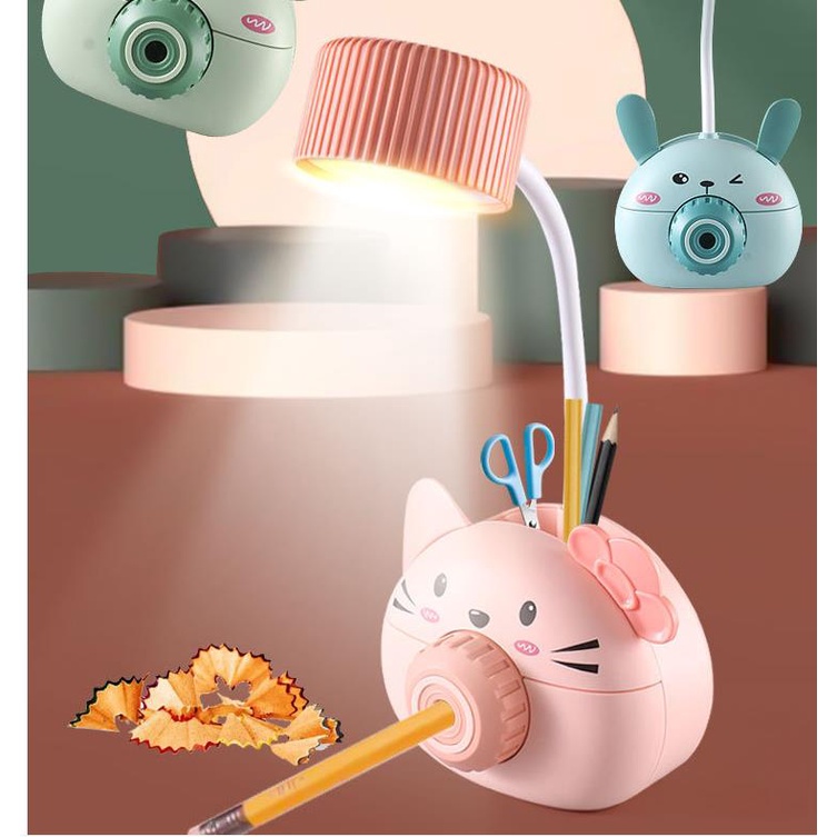 LED mini lamp cute learning lamp cartoon cat lamp student table lamp ...