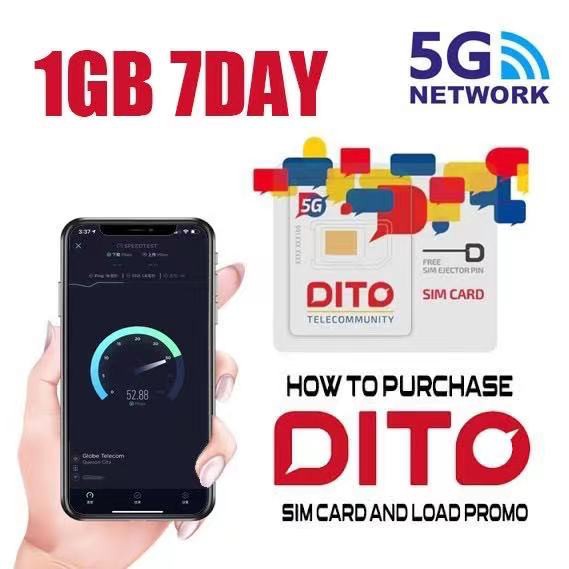 Dito Sim Card 5G Volte With Dito Special Edition SIm Ejetor | Shopee ...