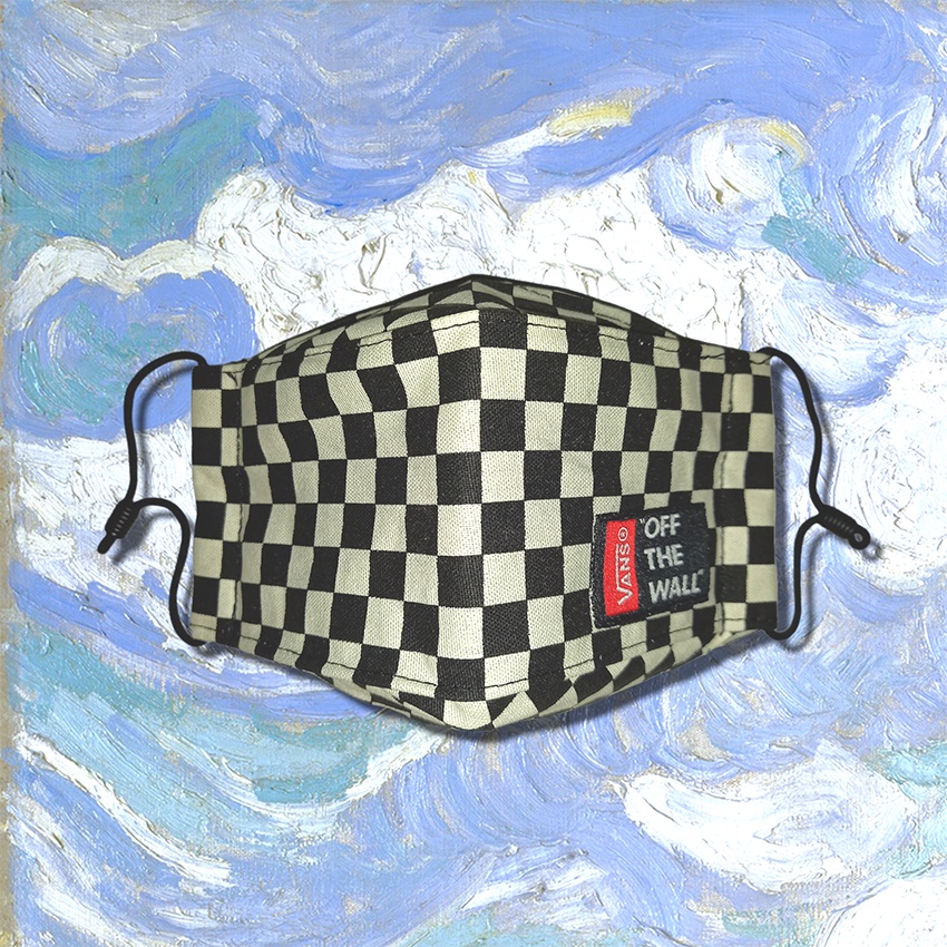 VANS Washable Face Mask Color Checkerboard with Free Sticker | Shopee ...