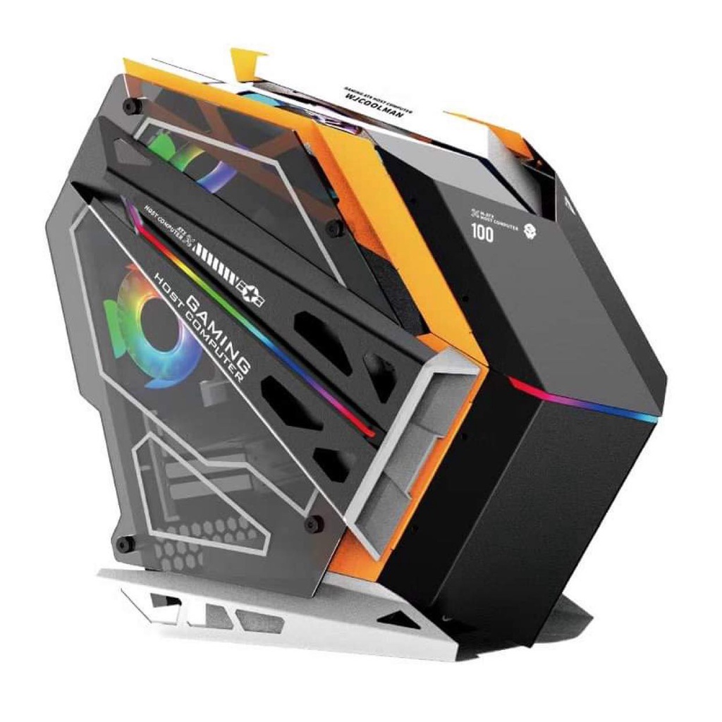 KENLEI ATX FIT Computer Chassis Cool Gaming PC Case With ARGB Light ...