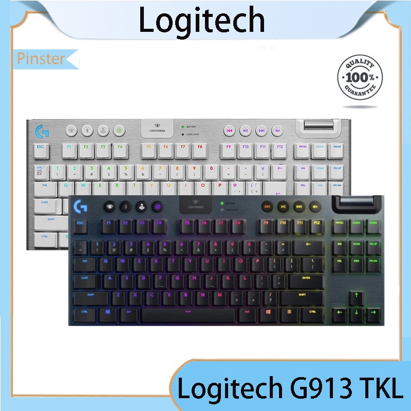 Logitech G913 TKL Wireless Bluetooth Mechanical Gaming Keyboard ...