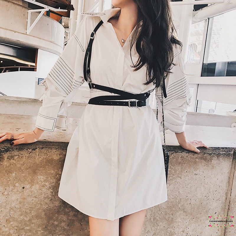 Faux Leather Cage Vest Chest Sculpting Body Harness | Shopee Philippines