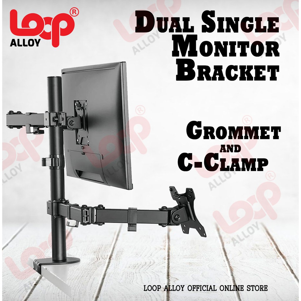 Dual single Monitor Mount - Loop Alloy | Shopee Philippines