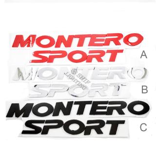 1 x ABS MONTERO SPORT Hood Emblem Badge Logo Sticker Decal Nameplate ...