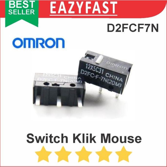TOMBOL Omron Mouse Click Button D2FC-F-7N Micro Switch Small Switch ...
