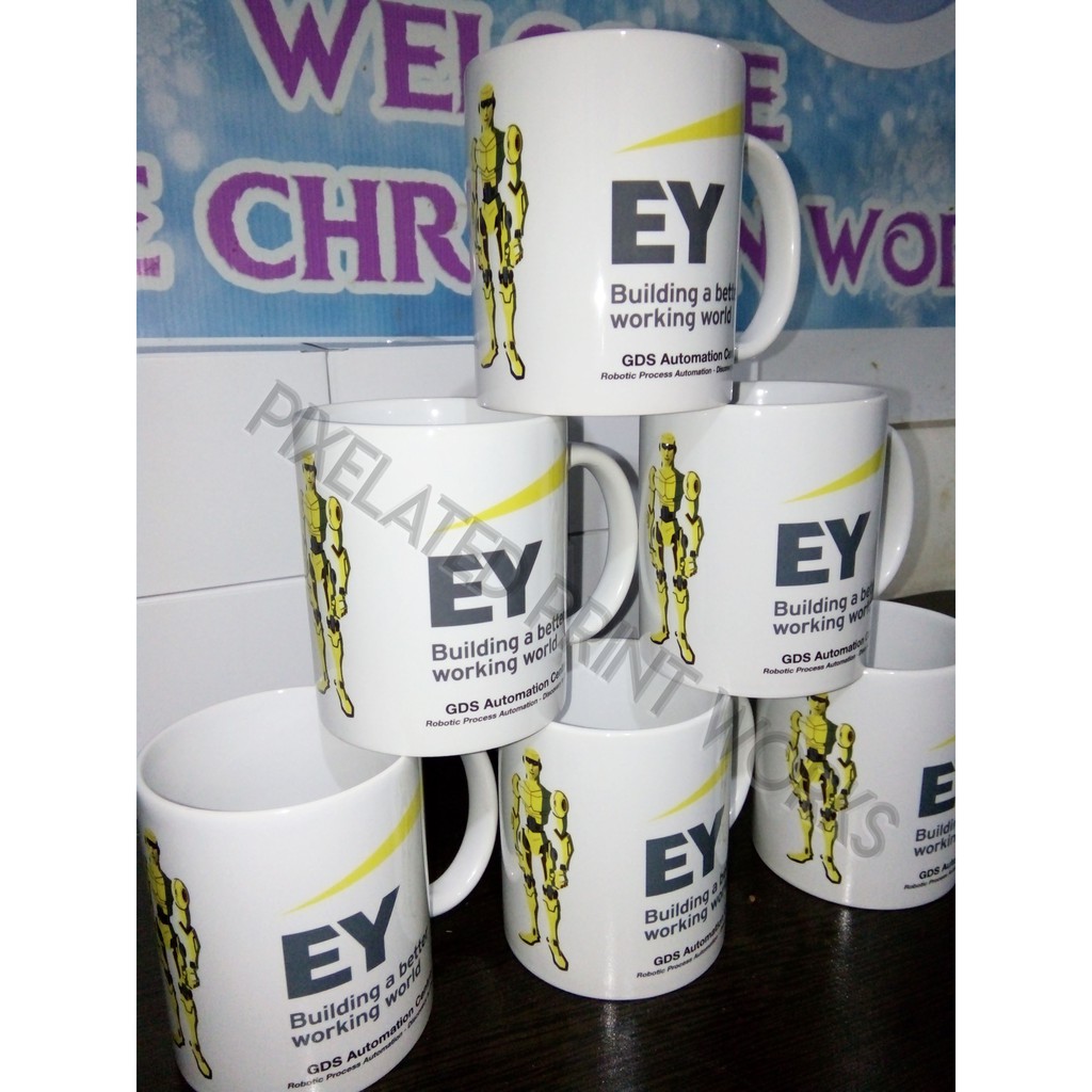 Personalized White Mug with Print (10-30 pieces) | Shopee Philippines