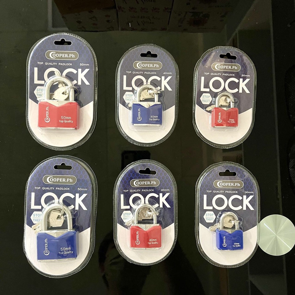 Cooper Protective PVC Covered Stainless Padlock 40mm 50mm 60mm | Shopee ...