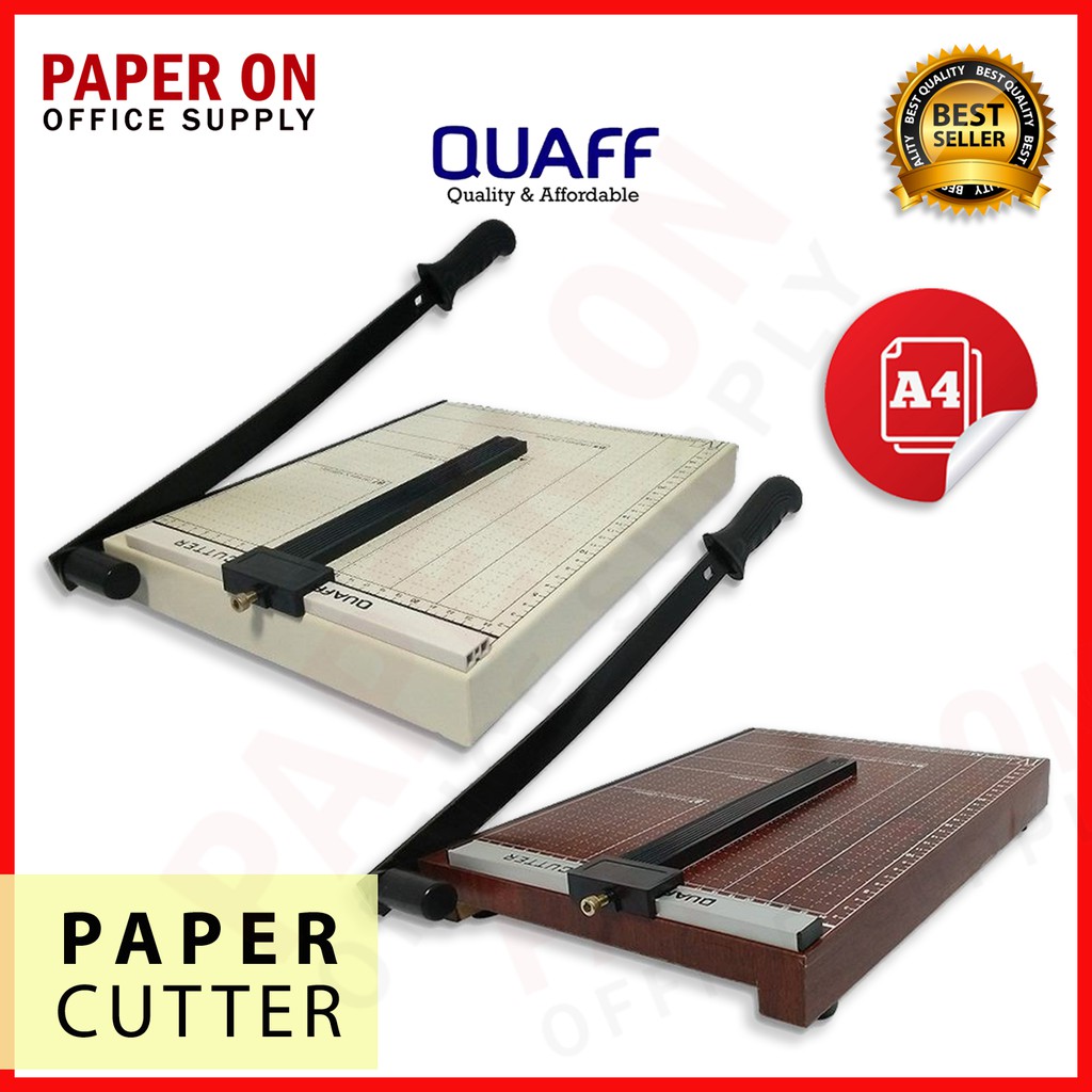 QUAFF Paper Cutter Metal / Wood A4 | Shopee Philippines