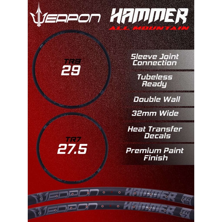 Weapon Rims Hammer Original ( SOLD PER PC. ) | Shopee Philippines
