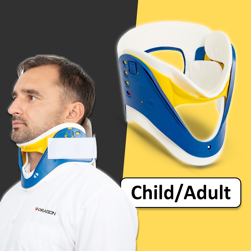 Adjustable Medical Cervical Collar Neck Support Neck Brace 4 Gears ...