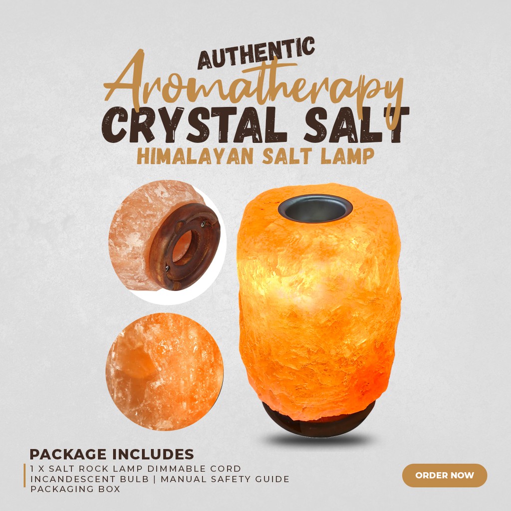 Aromatherapy Himalayan Salt Lamp 2-3kg Aroma Lamp Oil Diffuser [Short ...