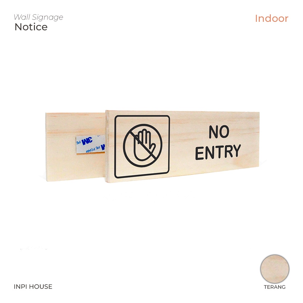 No entry signage - Room Sign Board - no entry - wall signage | Shopee ...