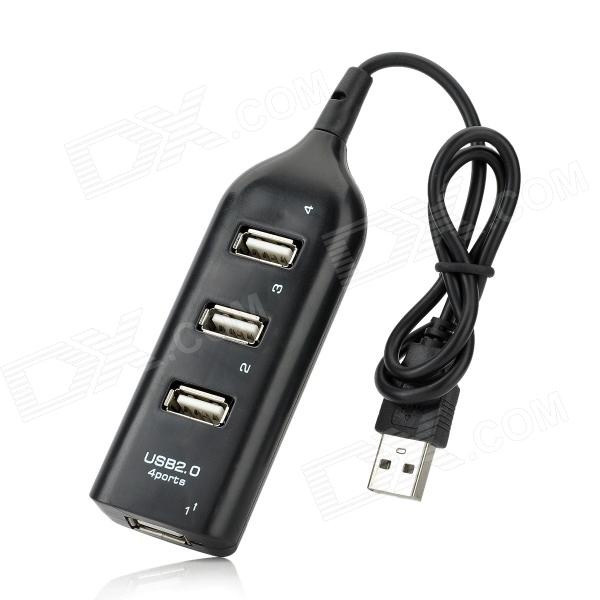 Mini 4 PORT USB 2.0 High Speed Transfer USB HUB Without Switch (Black ...