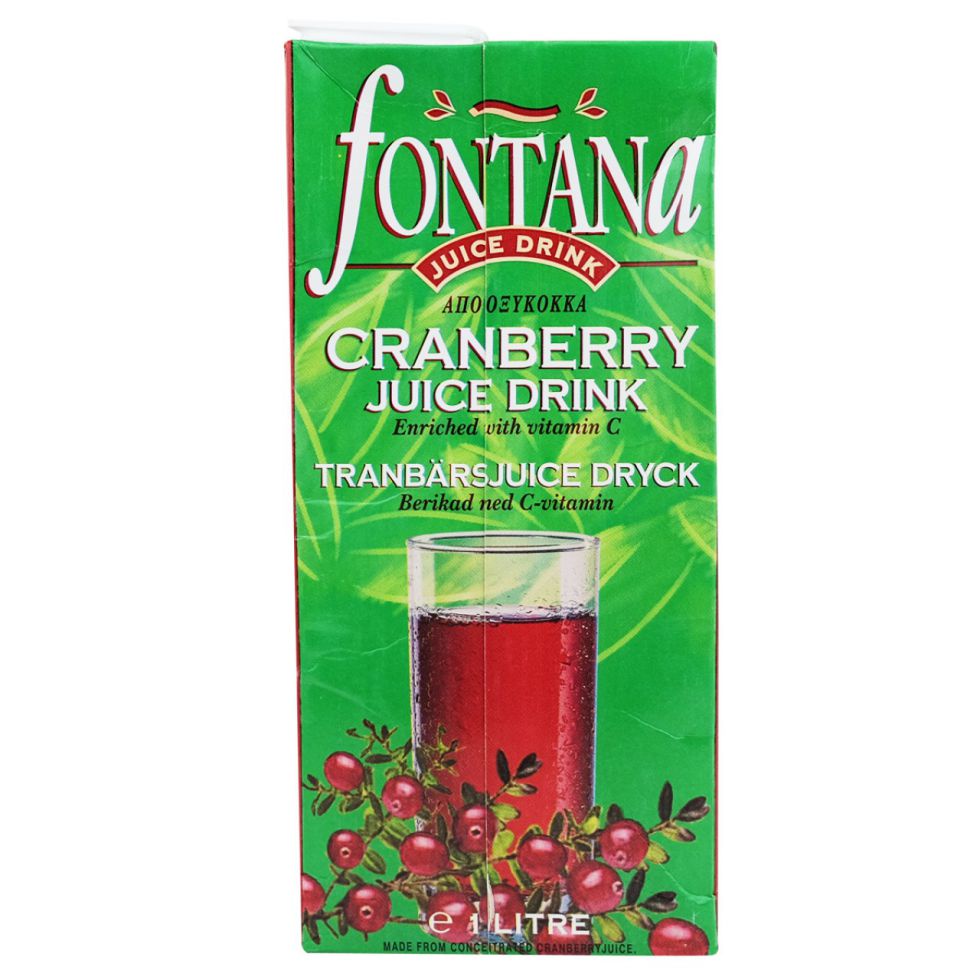 Fontana Cranberry Juice 1Liter | Shopee Philippines