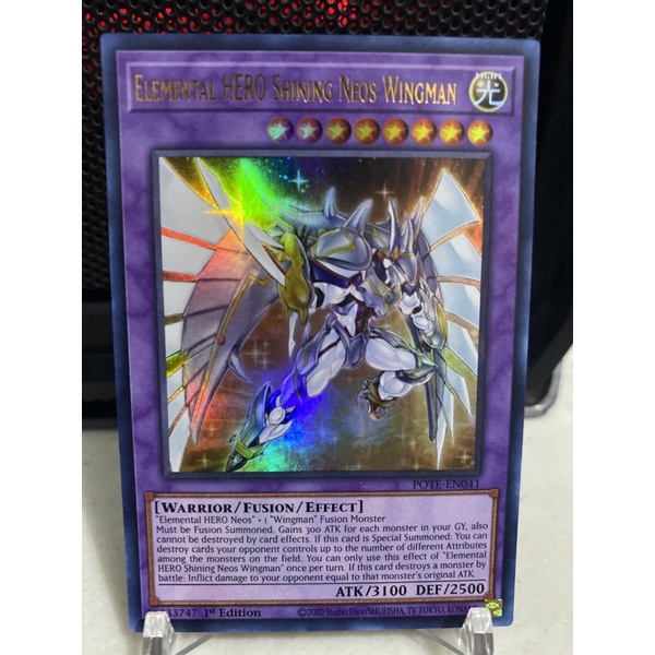 Elemental HERO Shining Neos Wingman - POTE-EN041 - Ultra Rare 1st ...