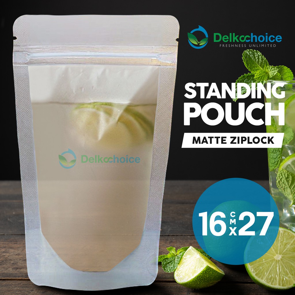 Standing POUCH MATTE DOFF Plastic Food 16CMX27CM | Shopee Philippines