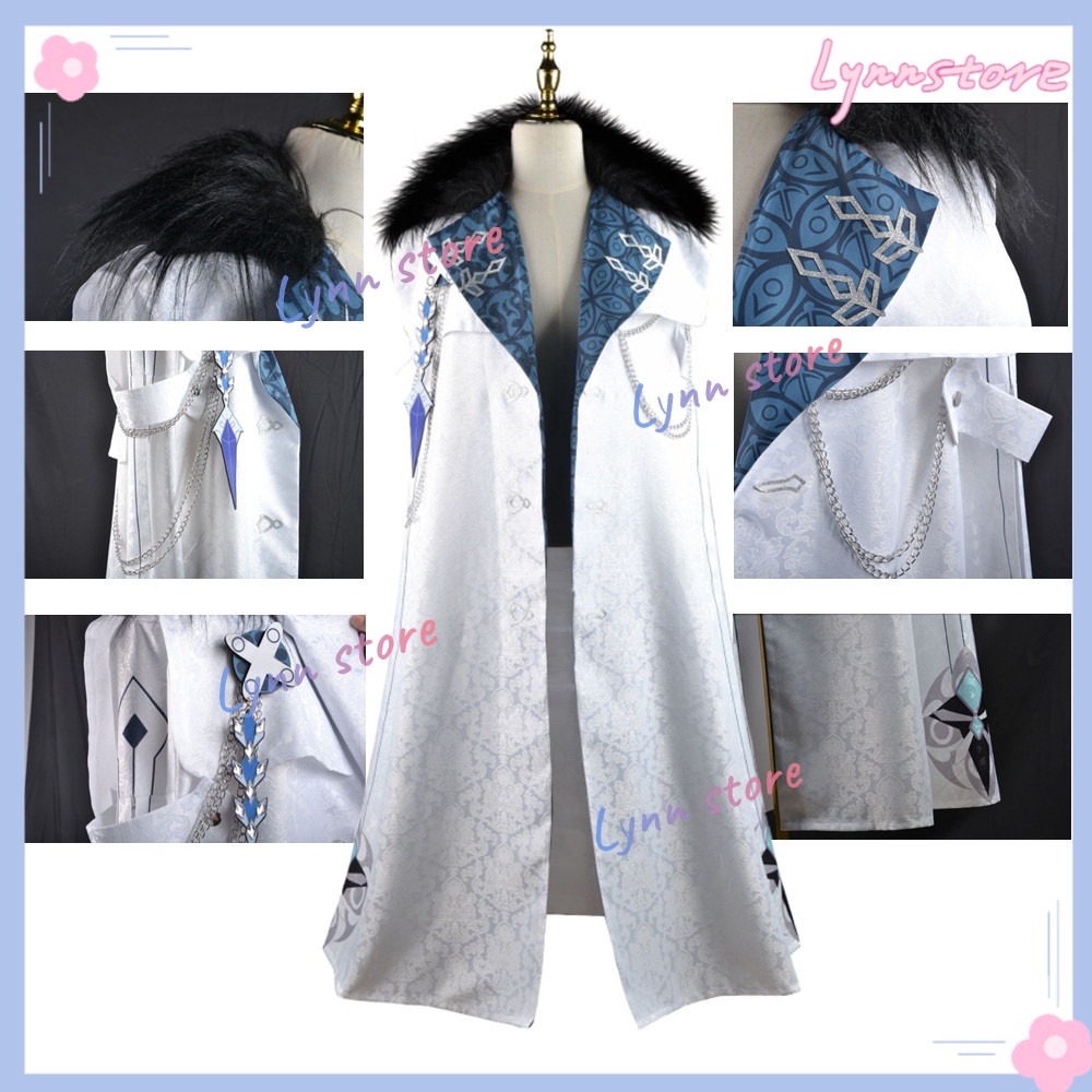 Game Anime Fatui Knave Damselette/Tartaglia Cosplay Costume Uniform ...