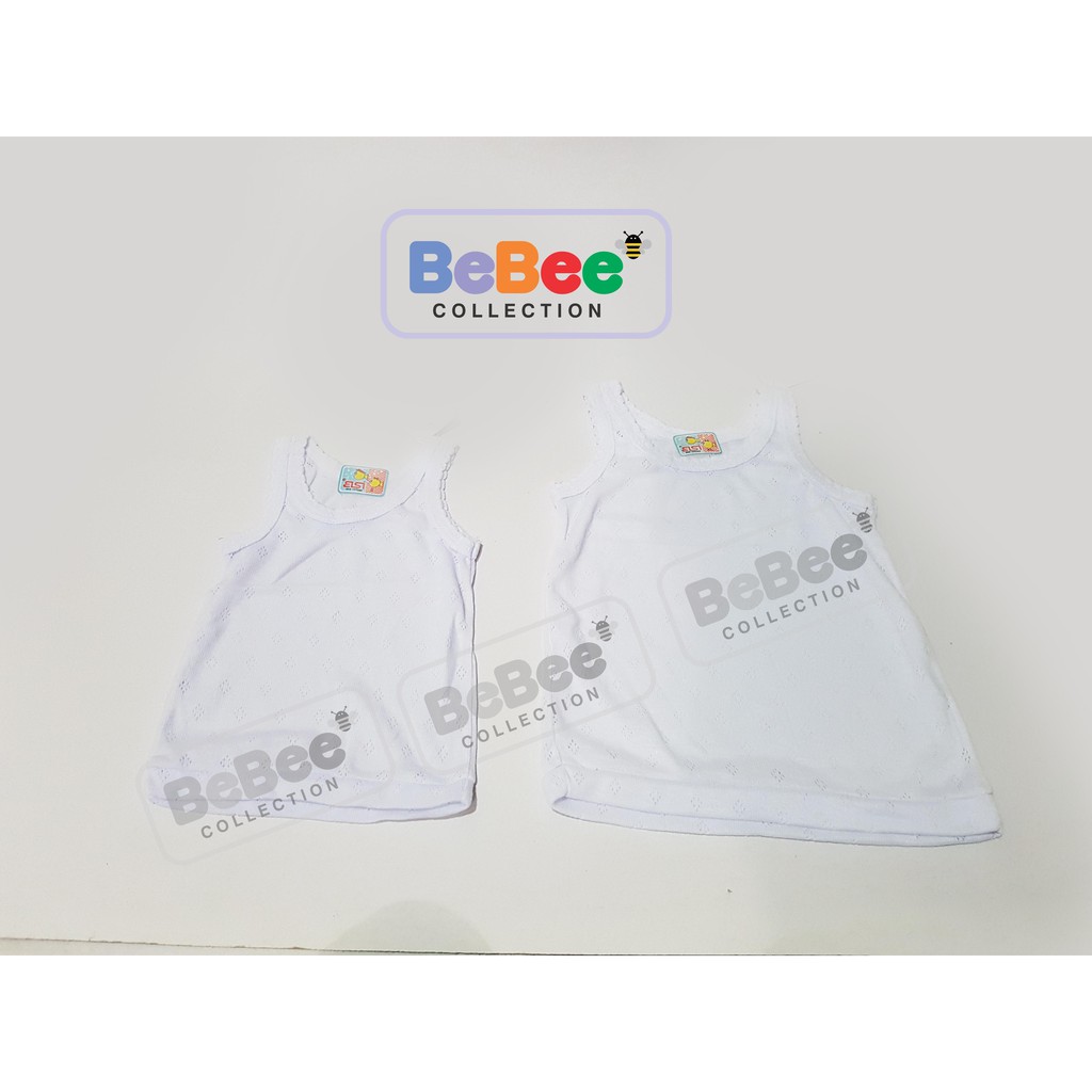 Elsi Plain White Singlet | Shopee Philippines