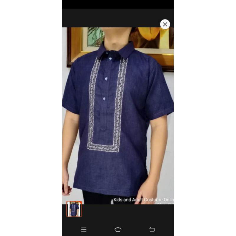 Polo Barong (short Sleeves). | Shopee Philippines