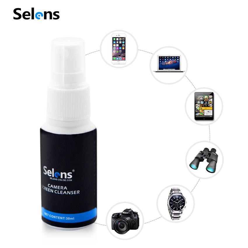 Selens Camera Lens Optical Cleaning Solution Spray Bottle for Photo ...