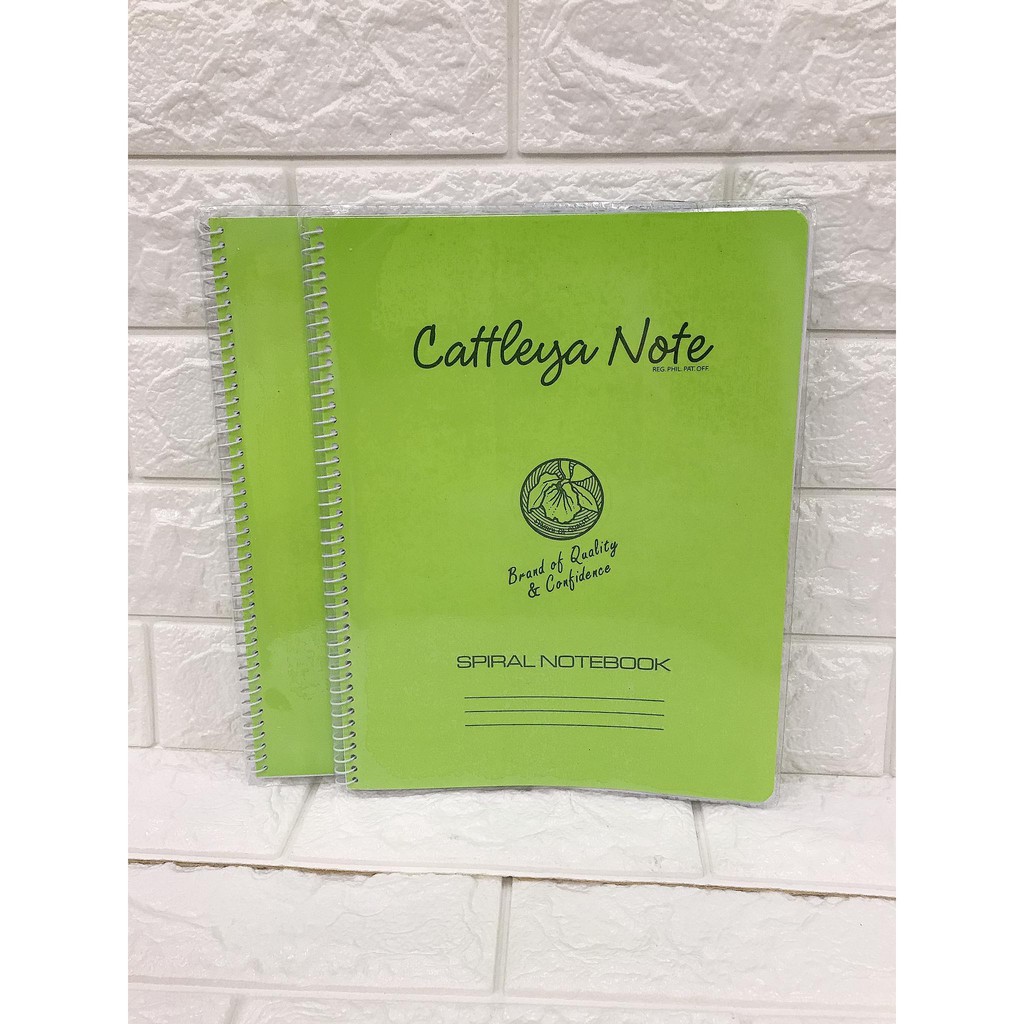 Cattleya Spiral Notebook 8 5x11in 80leaves LIGHT GREEN Shopee Philippines