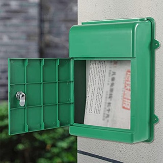 No Back Modern Wall Mount Locking Mailboxes, Indoor Outdoor Universal ...