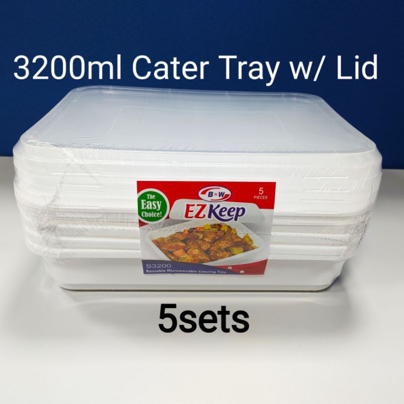 Re3200 Microwavable 3200ml Cater Tray / Takeout / Party Need Food ...