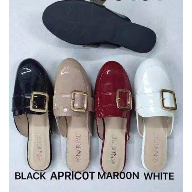 Nob Gold buckle half shoes / AK80101 | Shopee Philippines