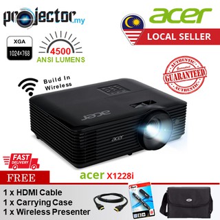 Acer X1228i XGA 4500 ANSI Lumens WiFi / Wireless DLP Projector, High ...