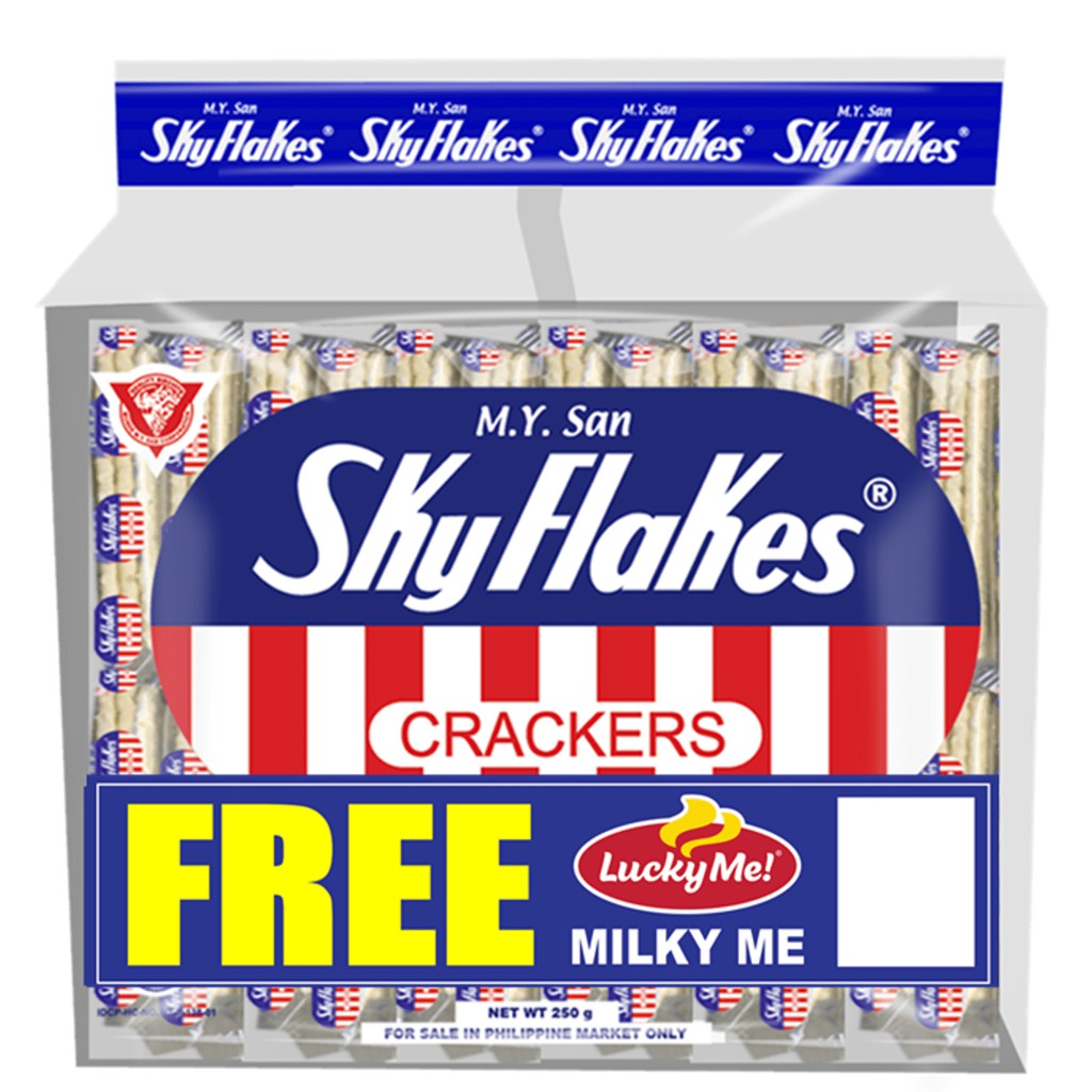 SkyFlakes 25g x 10 + 1 Free Lucky Me! Milky Me | Shopee Philippines