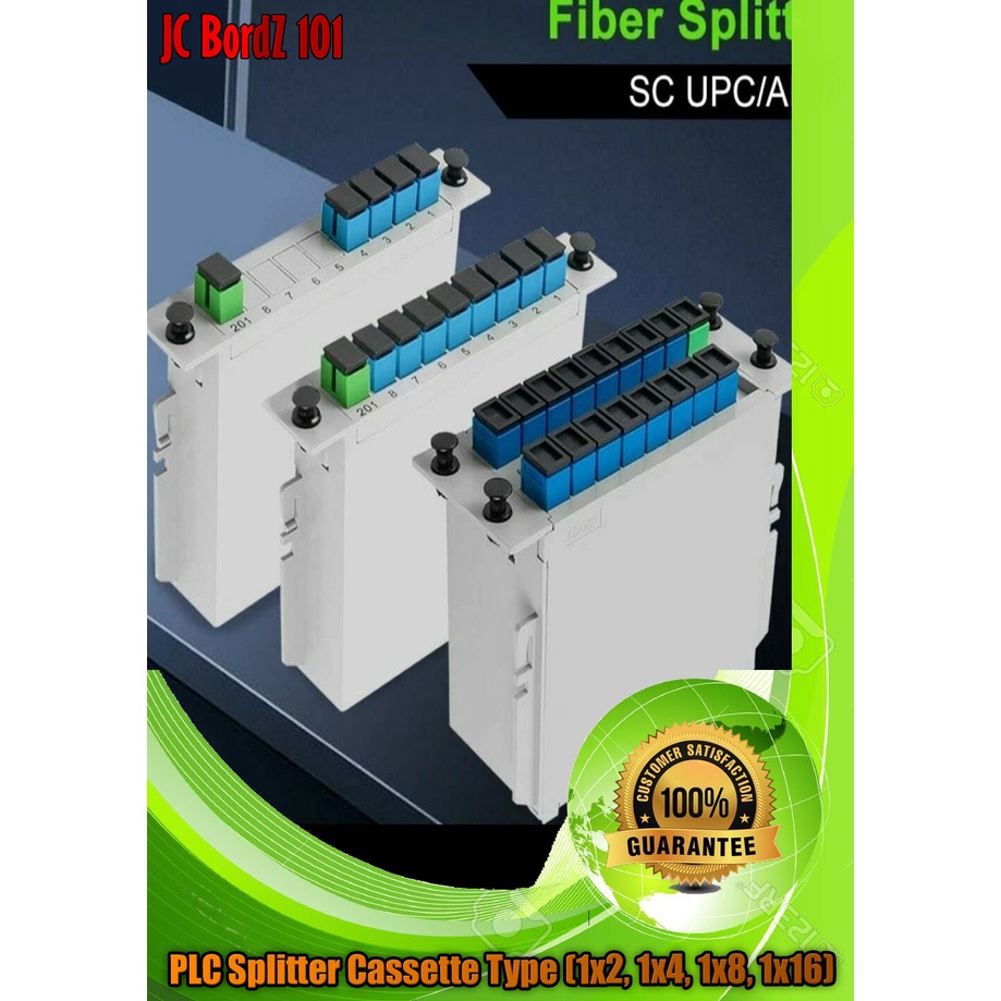 Fiber Optic - PLC Splitter Cassette Type (1:4, 1:8, 1:16)Green / Blue ...