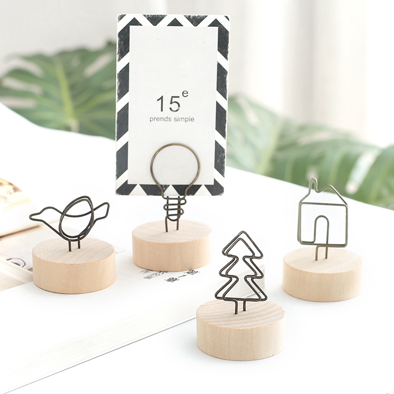 ⚡Flash Sale⚡ Creative Wooden Message Notes Clips Vertical Cute Photo ...
