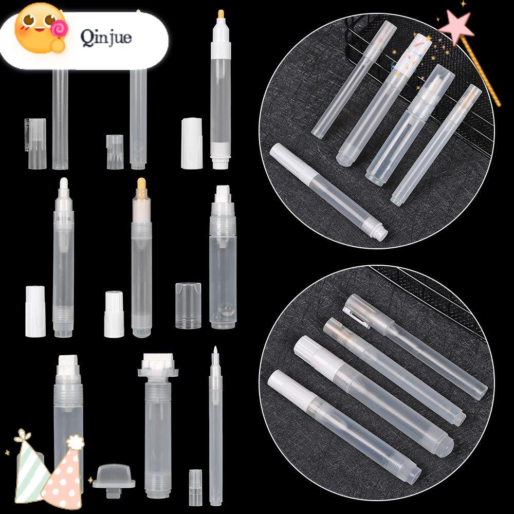 QINJUE Stationery Graffiti Pens Repeatable Use Empty Rod Paint Pen ...