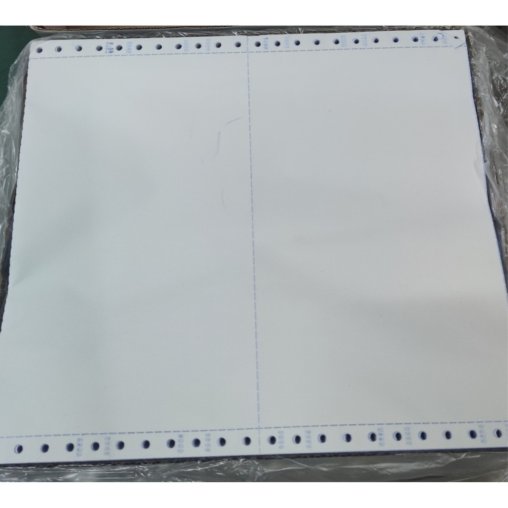 4Ply Carbonless Continuous Form 9.5" x 5.5" - All White | Shopee ...