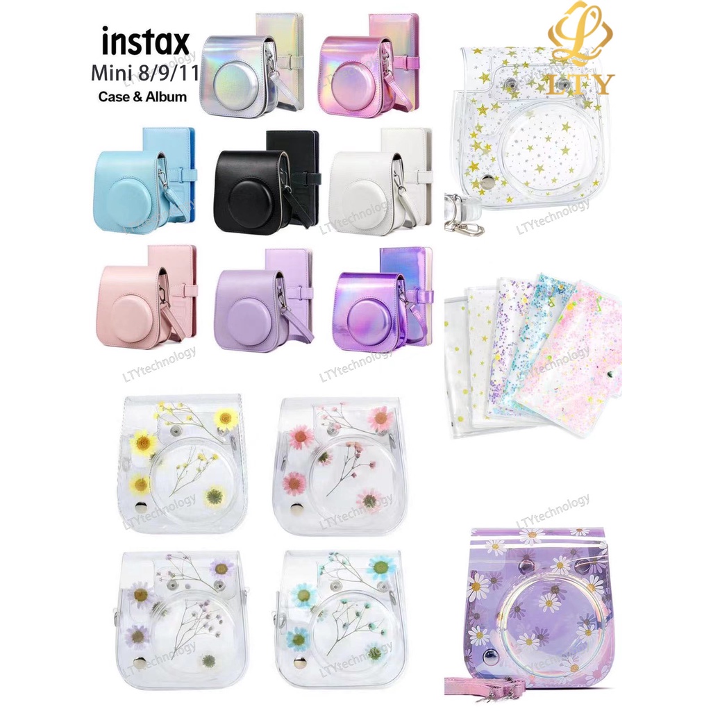 Fujifilm Instax Mini 11/9/8/8+ Camera Bag Case Cover + Photo Album 96 ...