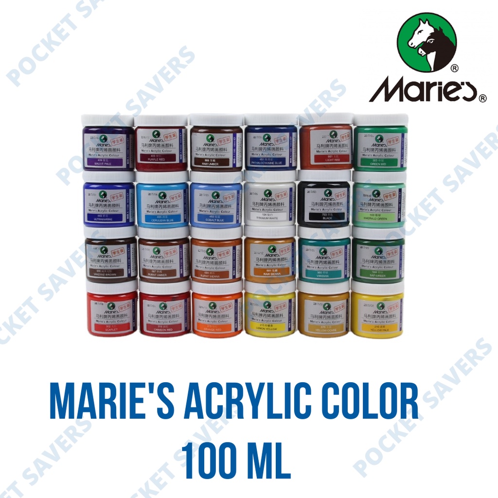 Marie's Acrylic Paint 100 ml (Painting Colors, Art) | Shopee Philippines